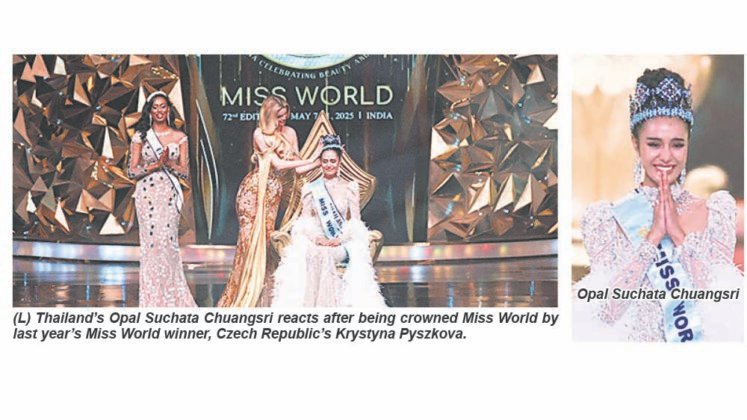 Thailand’s Opal Suchata Chuangsri crowned Miss World 2025
