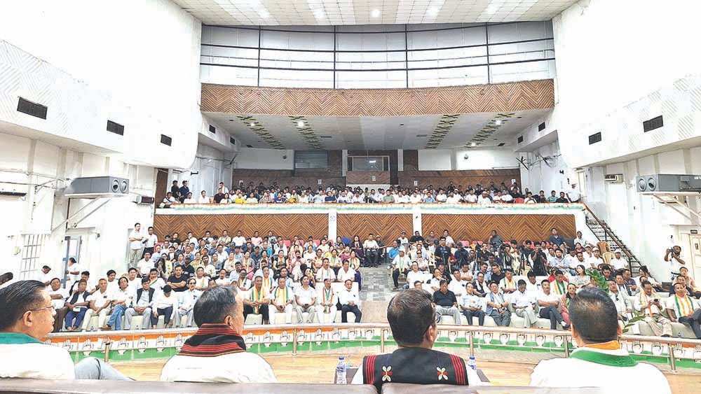NPCC holds ‘Vote Chor,Gaddi Chhod’ rally in Dimapur
