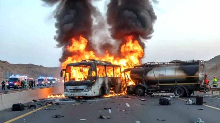 42 Indians dead in bus accident in Madina