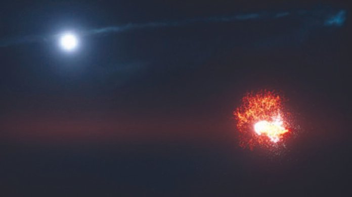 Hubble Space Telescope spies dusty debris from two cosmic collisions