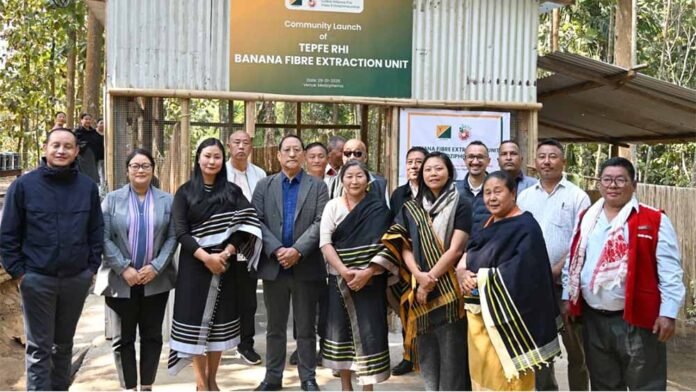 Nagaland: Hekani launches Banana Fibre Extraction unit at Medziphema Town