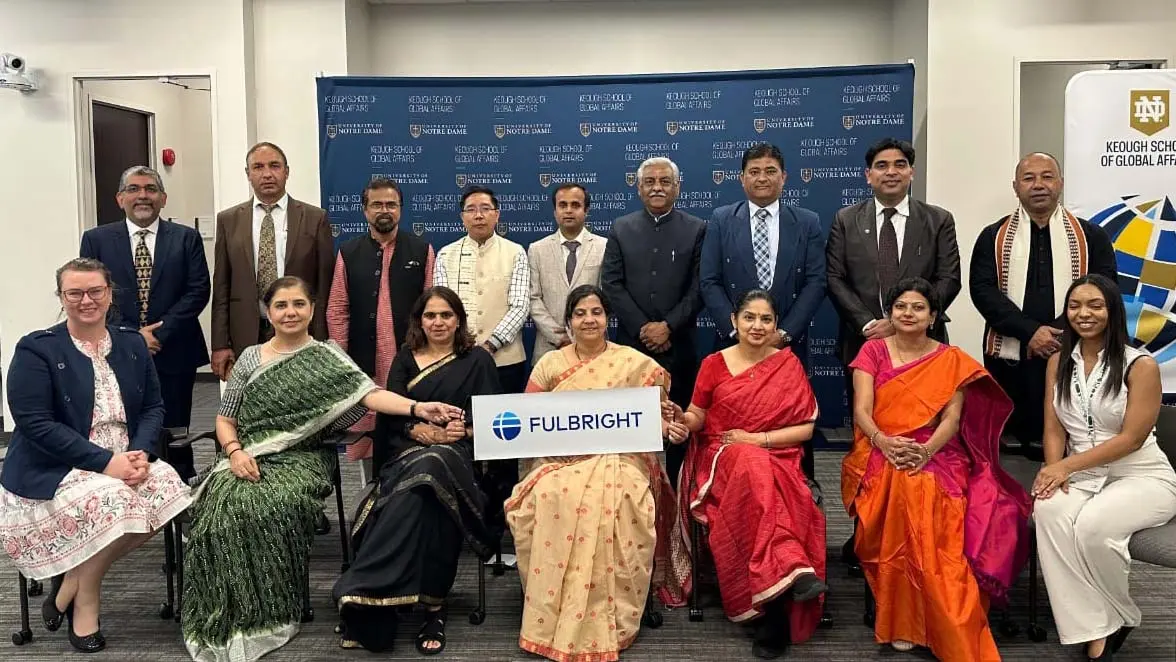Prof. Sinha participated in Fulbright–Nehru prog