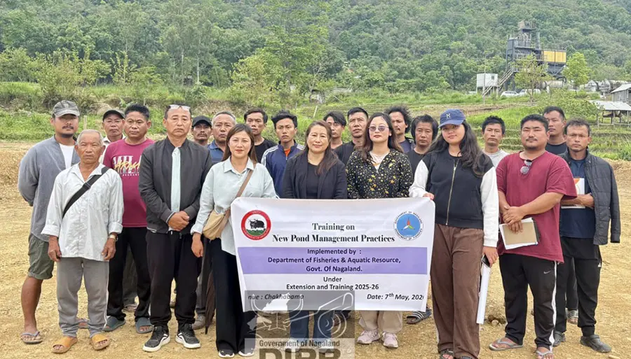 Training on scientific fish farming practices