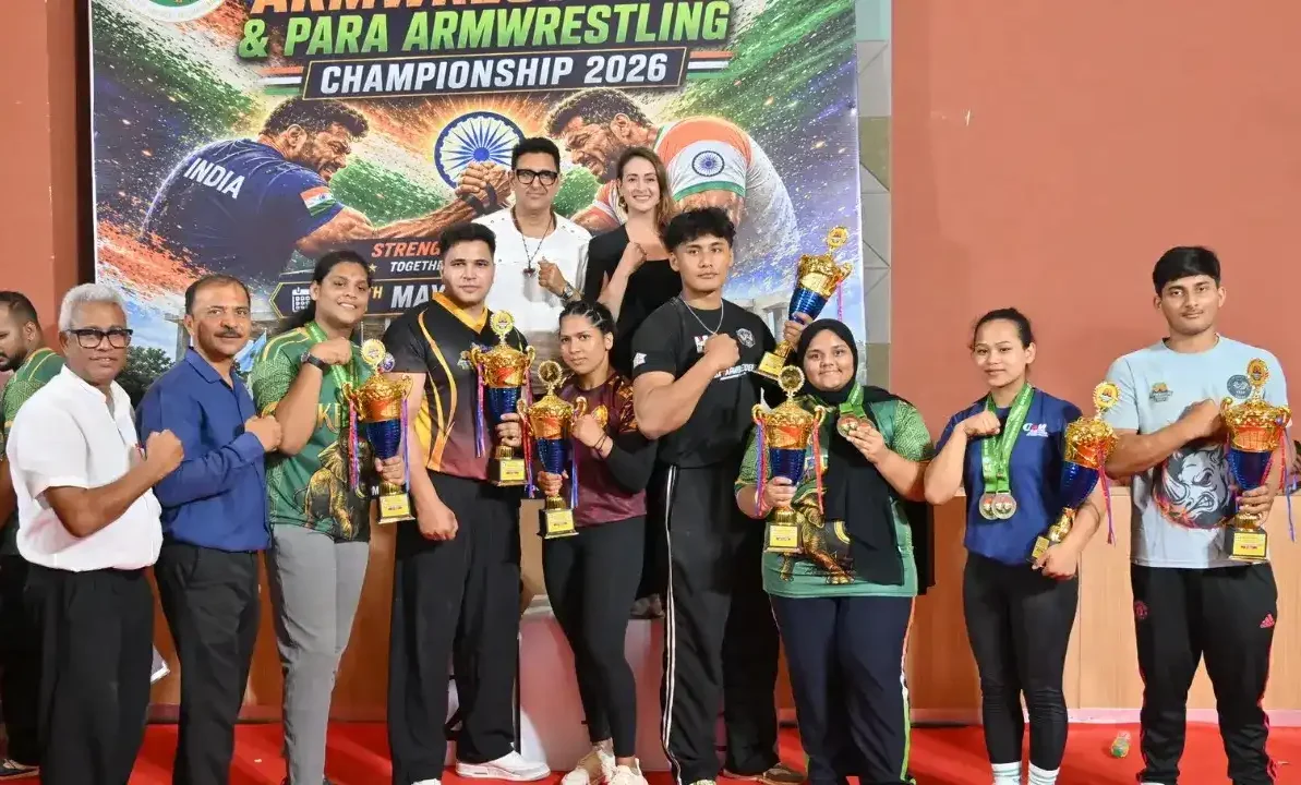 Kerala emerge overall winners at National Armwrestling Championship