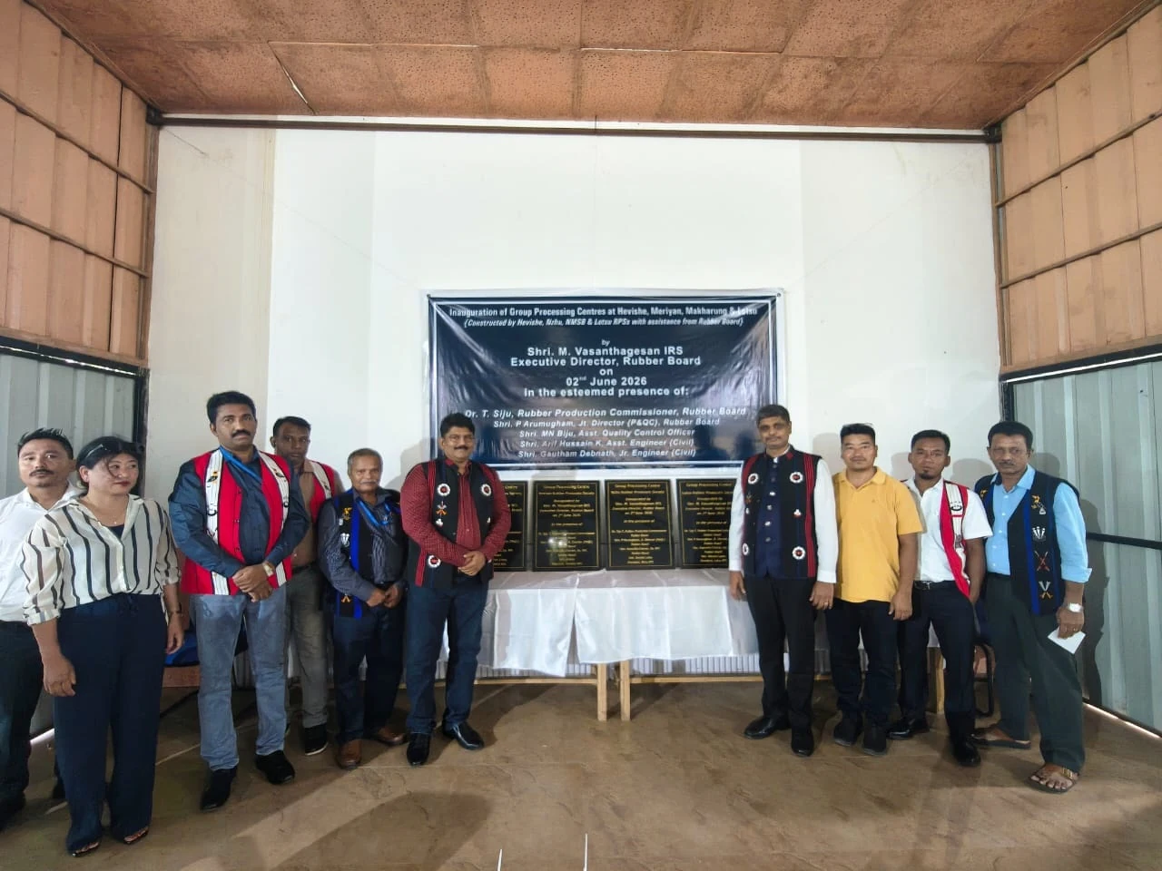 Rubber Board inaugurates four Group Processing Centres in Dimapur