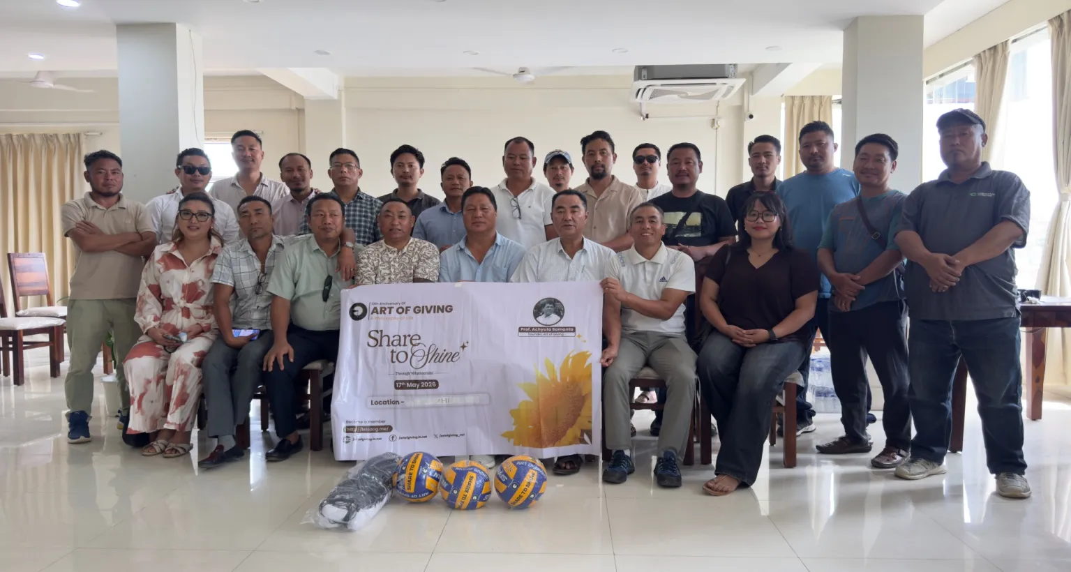 NVA conducts volleyball equipment distribution drive in Chümoukedima